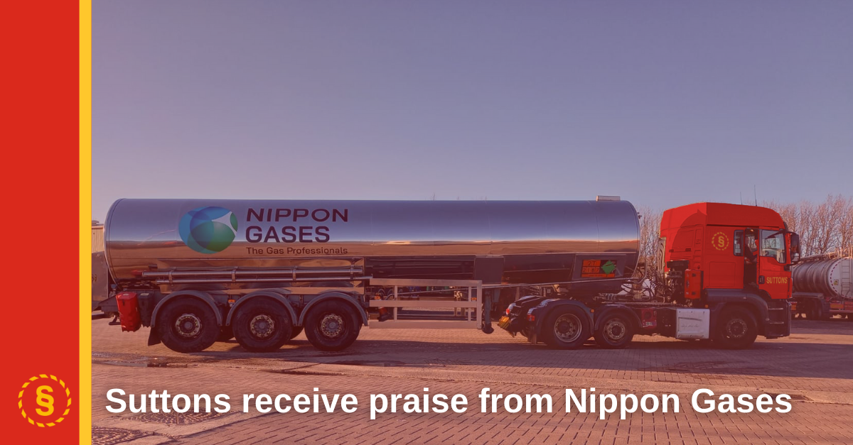 Suttons Receive Praise From Nippon Gases - Suttons Group