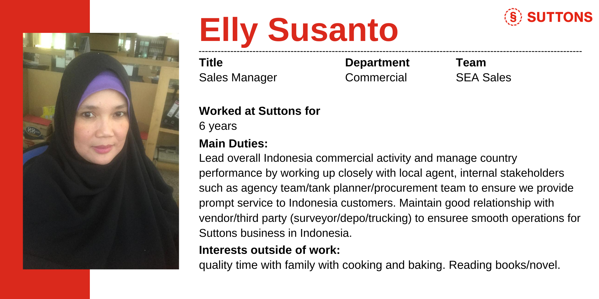 Meet The Team | Singapore Sales | Suttons Group