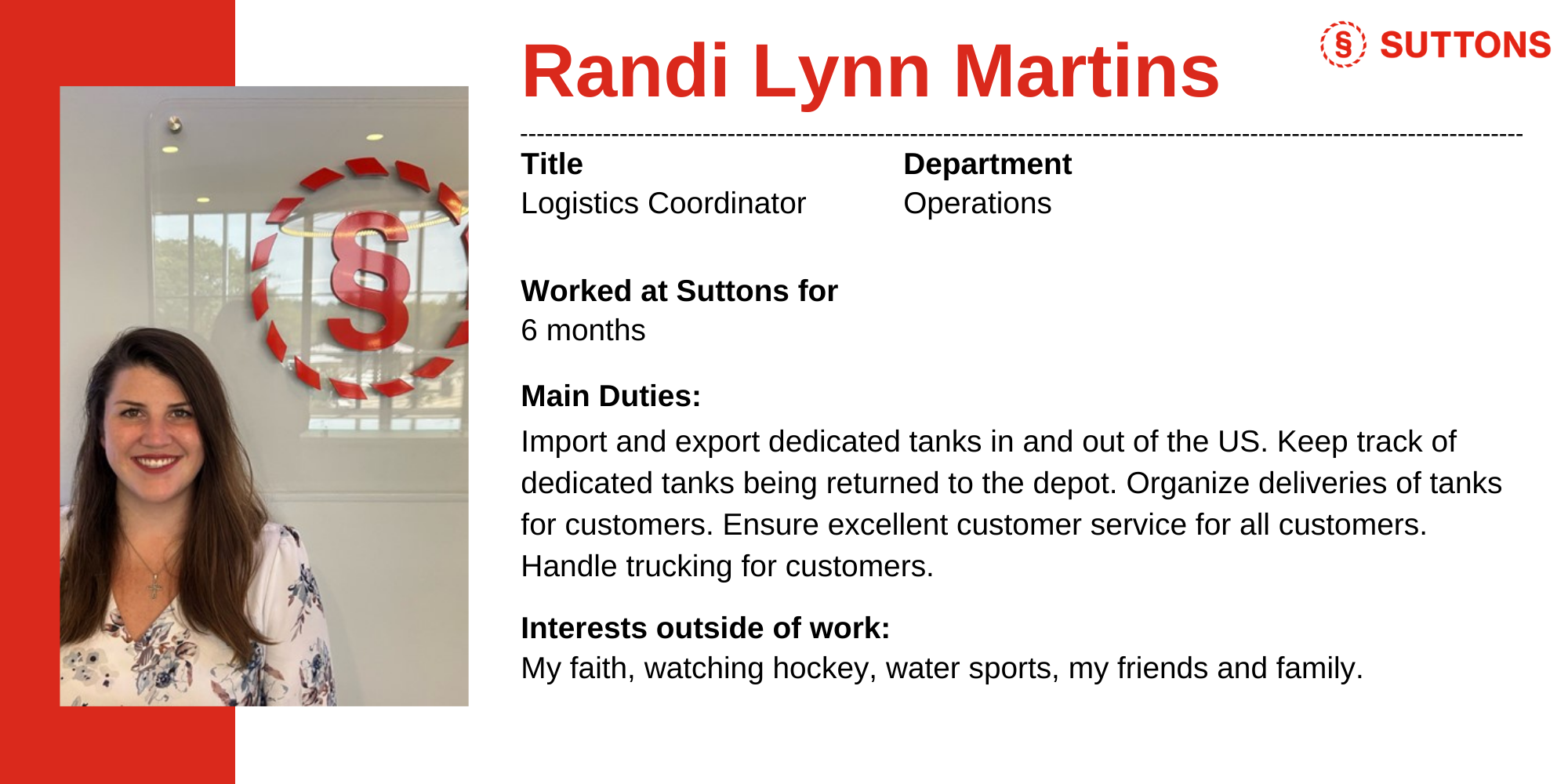 MEET THE NORTH AMERICA OPERATIONS TEAM - Suttons