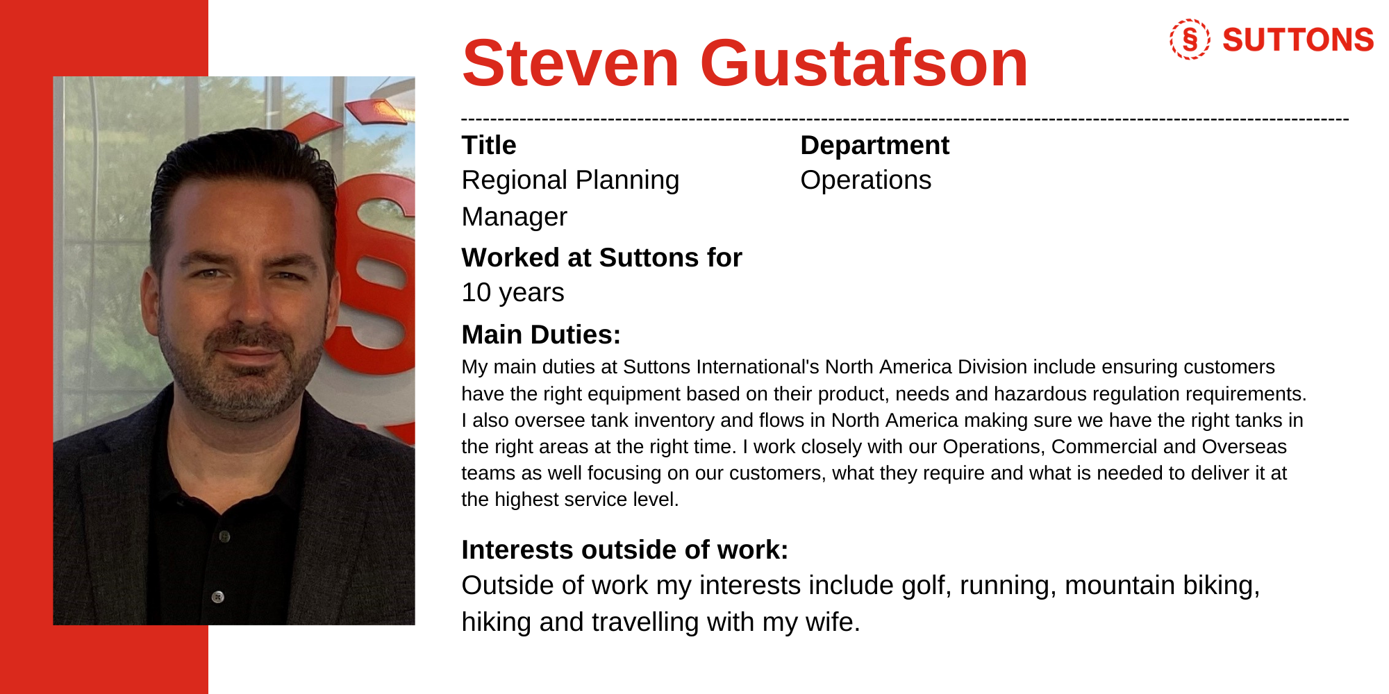 MEET THE NORTH AMERICA OPERATIONS TEAM - Suttons